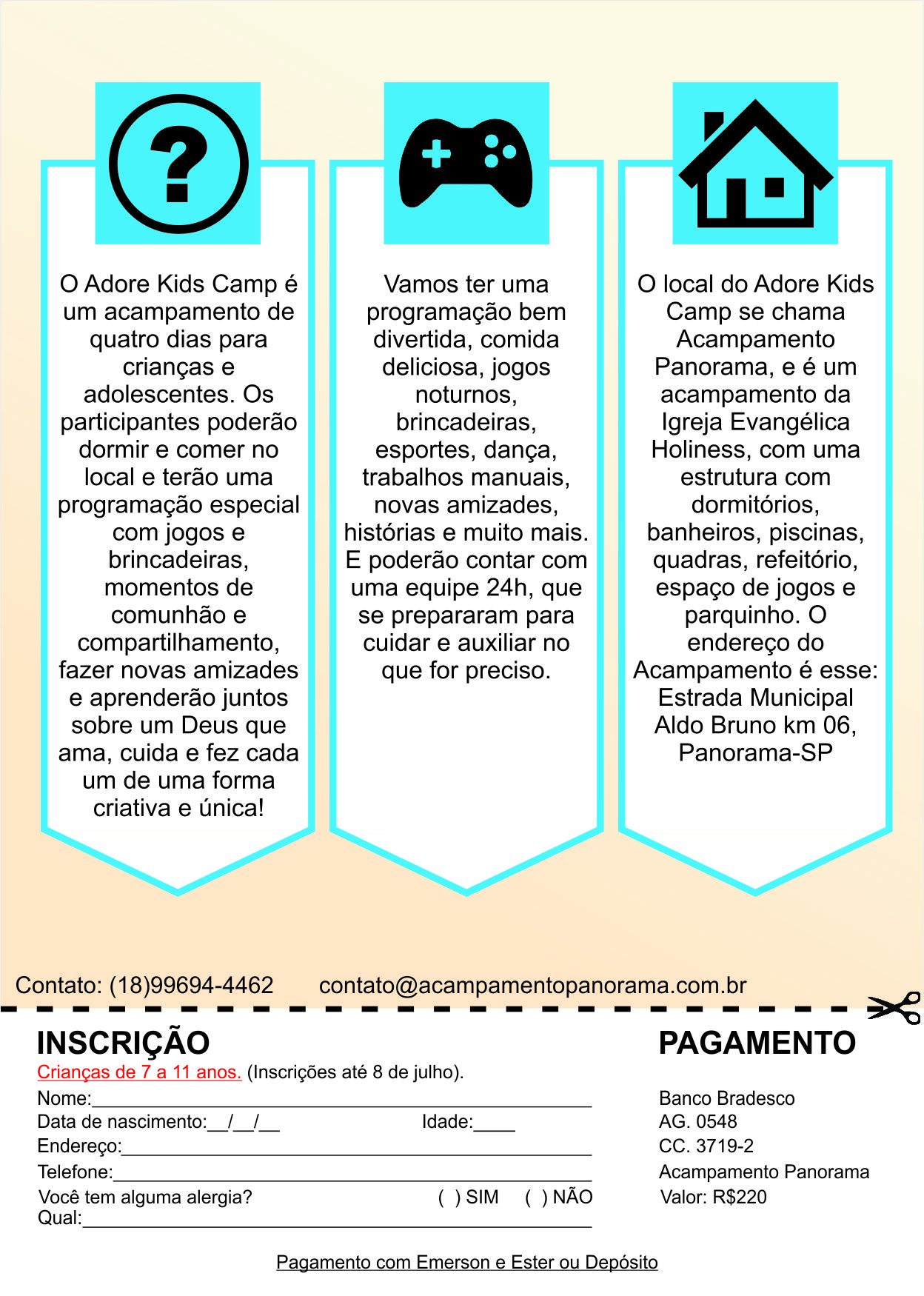 Adore Kids Camp » Igreja Evangélica Holiness